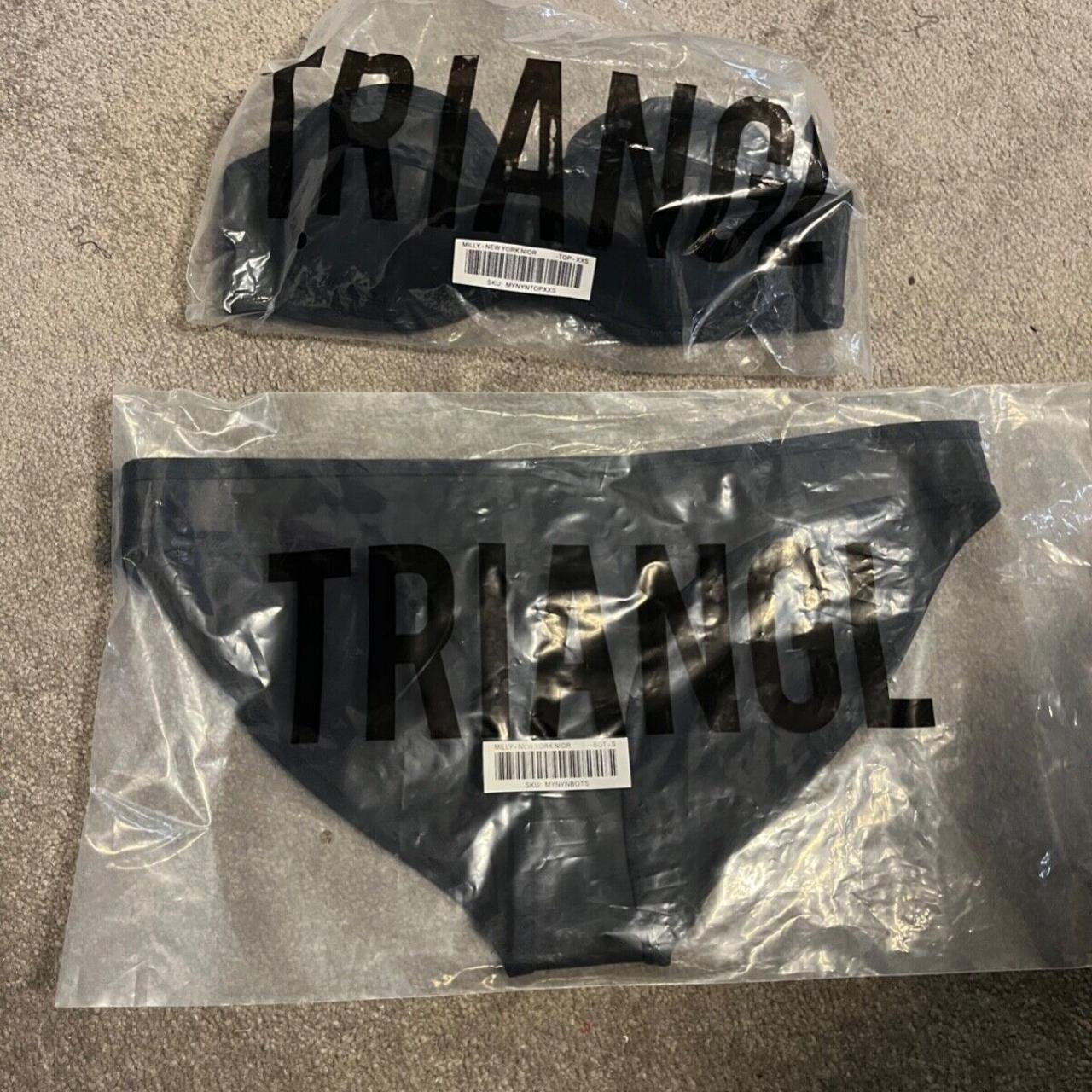 Triangl Black Leather Milly New York Nior... - Depop