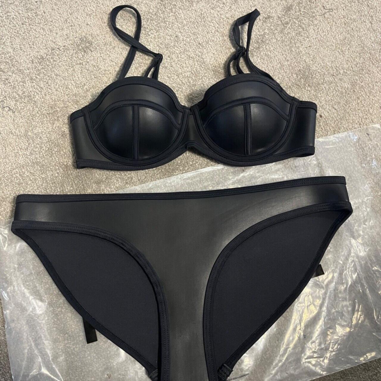 Triangl Black Leather Milly New York Nior... - Depop