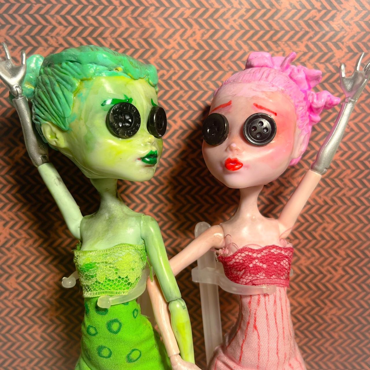 Coraline OOAK Dolls Miss Spink and Miss Forcible... - Depop