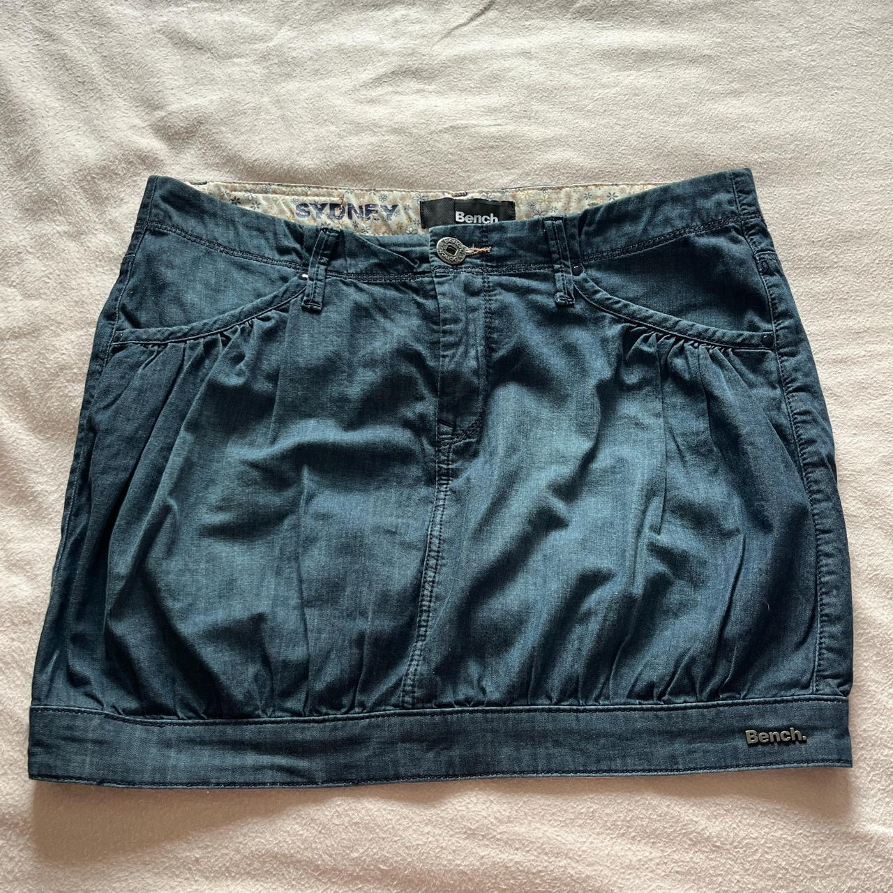 BENCH 90s Y2K 2000s denim skirt - Depop