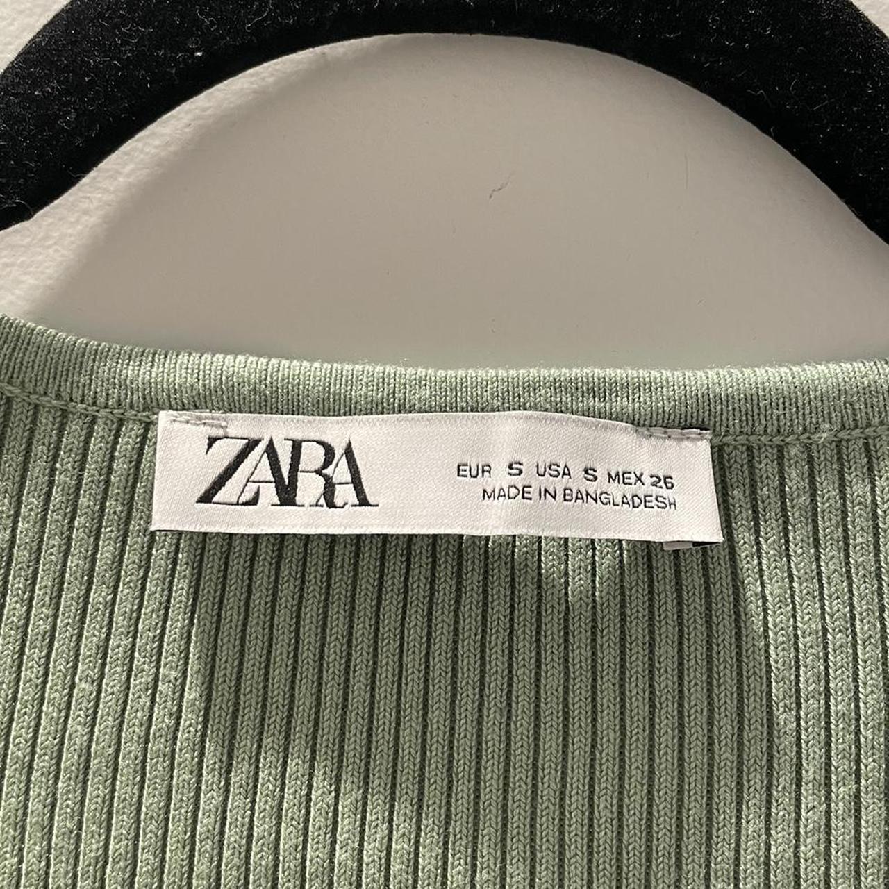 Zara green stretchy dress 💓 Size S Never worn - Depop