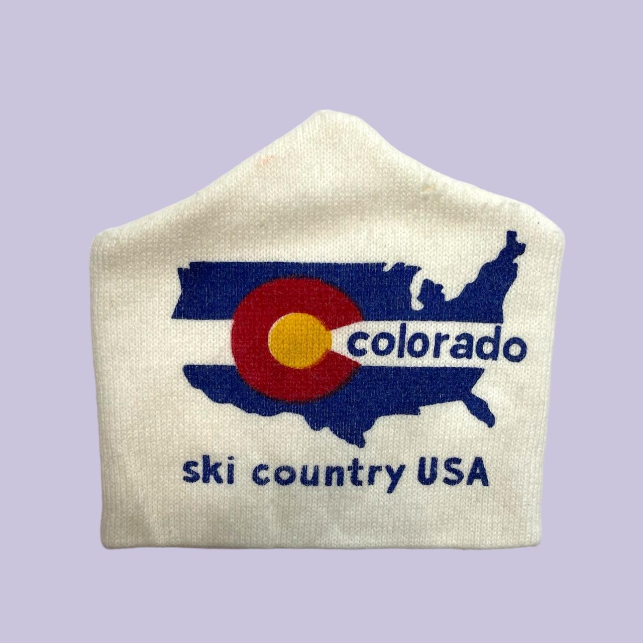 colorado state flag beanie cool hat that has the... - Depop