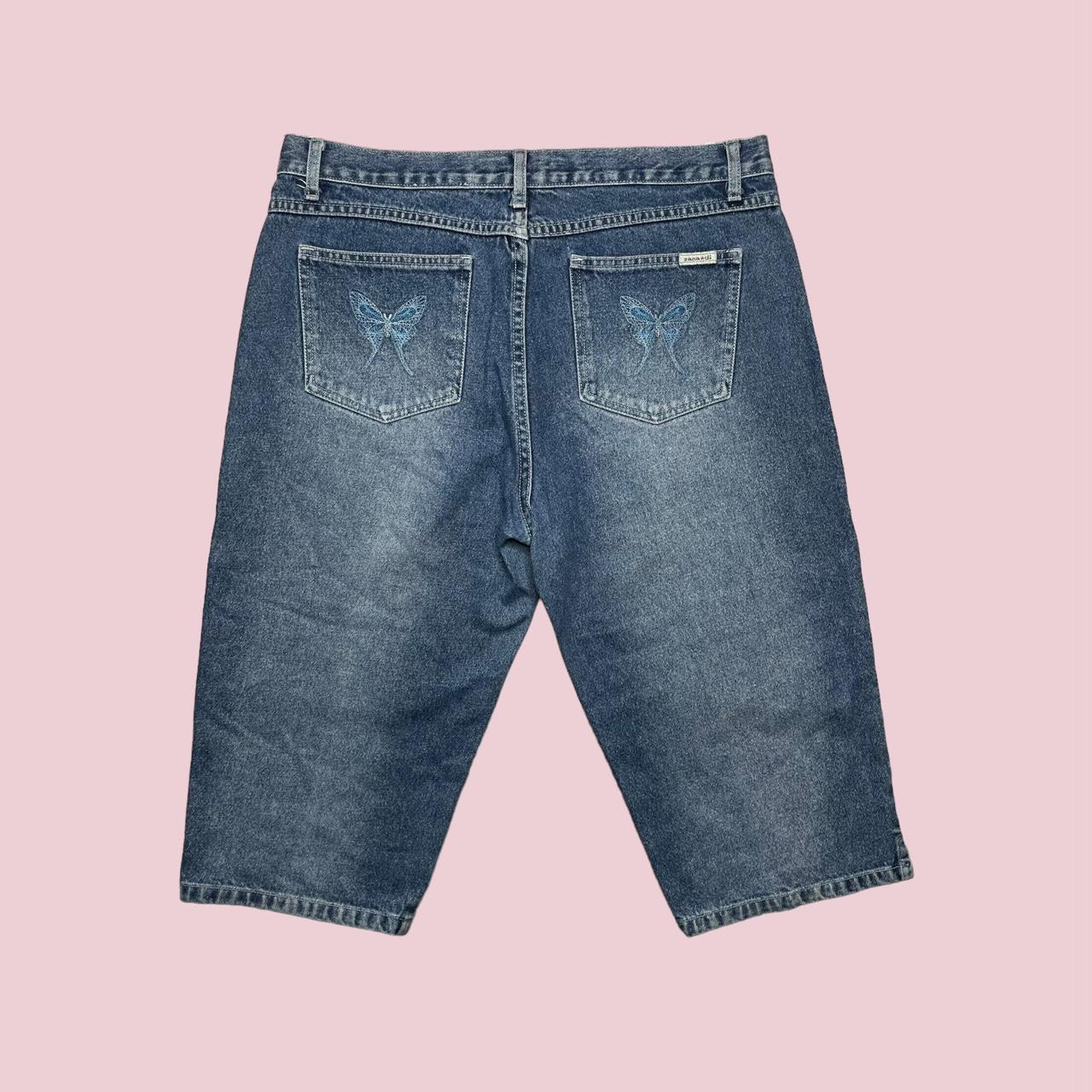 Y2k Zana Di Denim Butterfly Shorts Super Cute W Depop