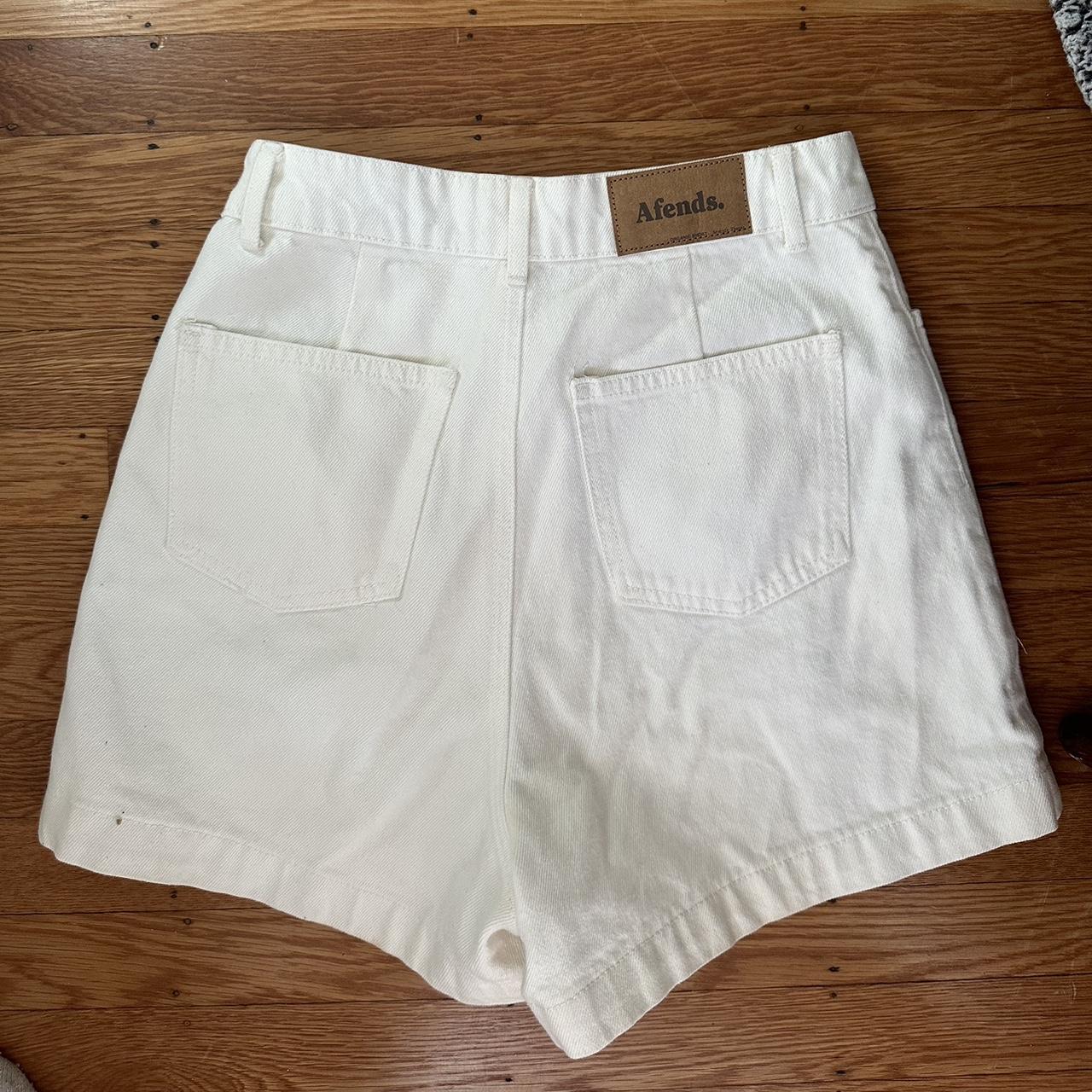 Afends Women's White Shorts | Depop