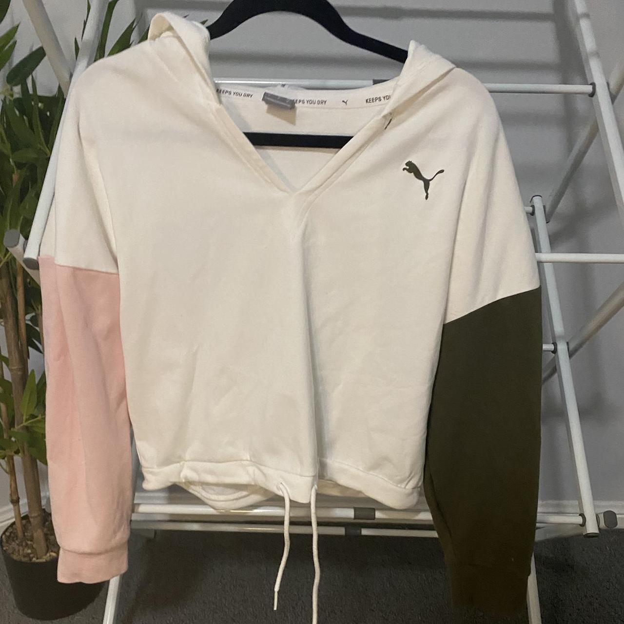 Puma fitness jumper with hoodie Worn once - perfect... - Depop