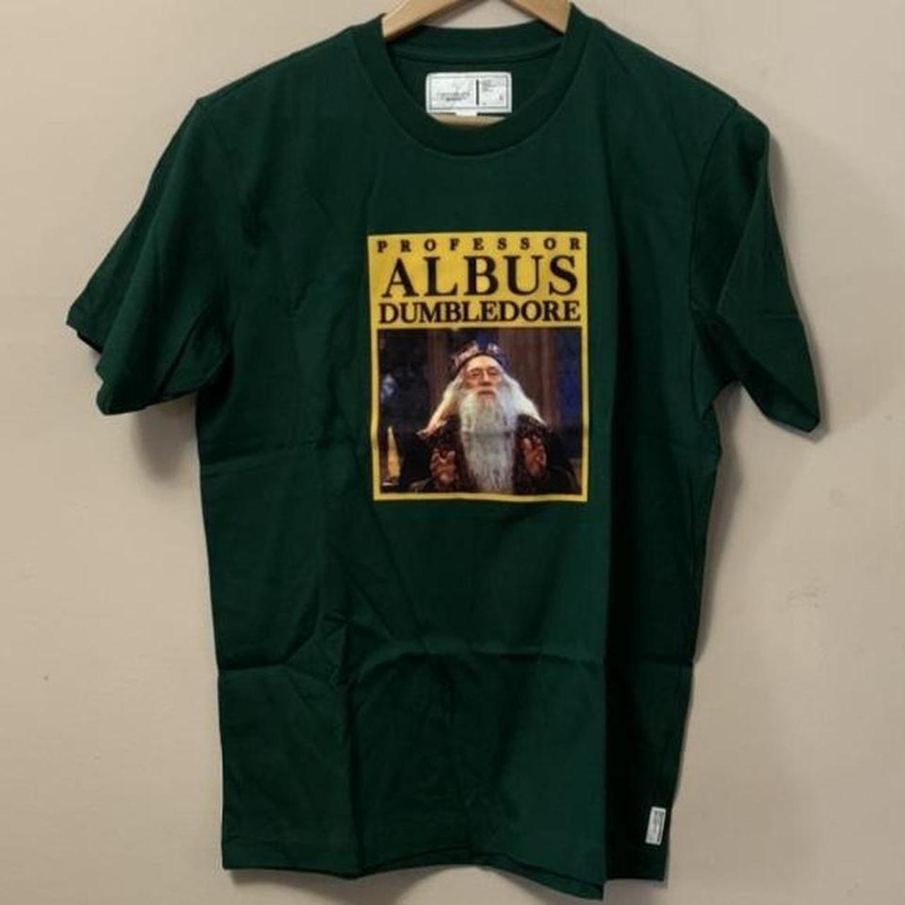 Harry Potter Dumbledore Green Men's T-Shirt. Velvet... - Depop