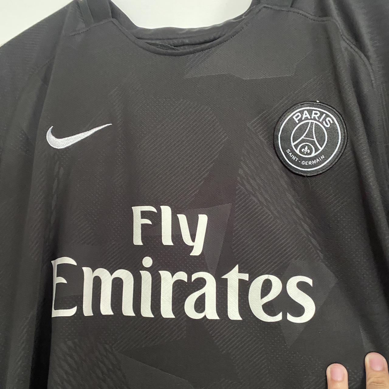 PSG THIRD KIT CHAMPIONS LEAGUE BLACK... - Depop