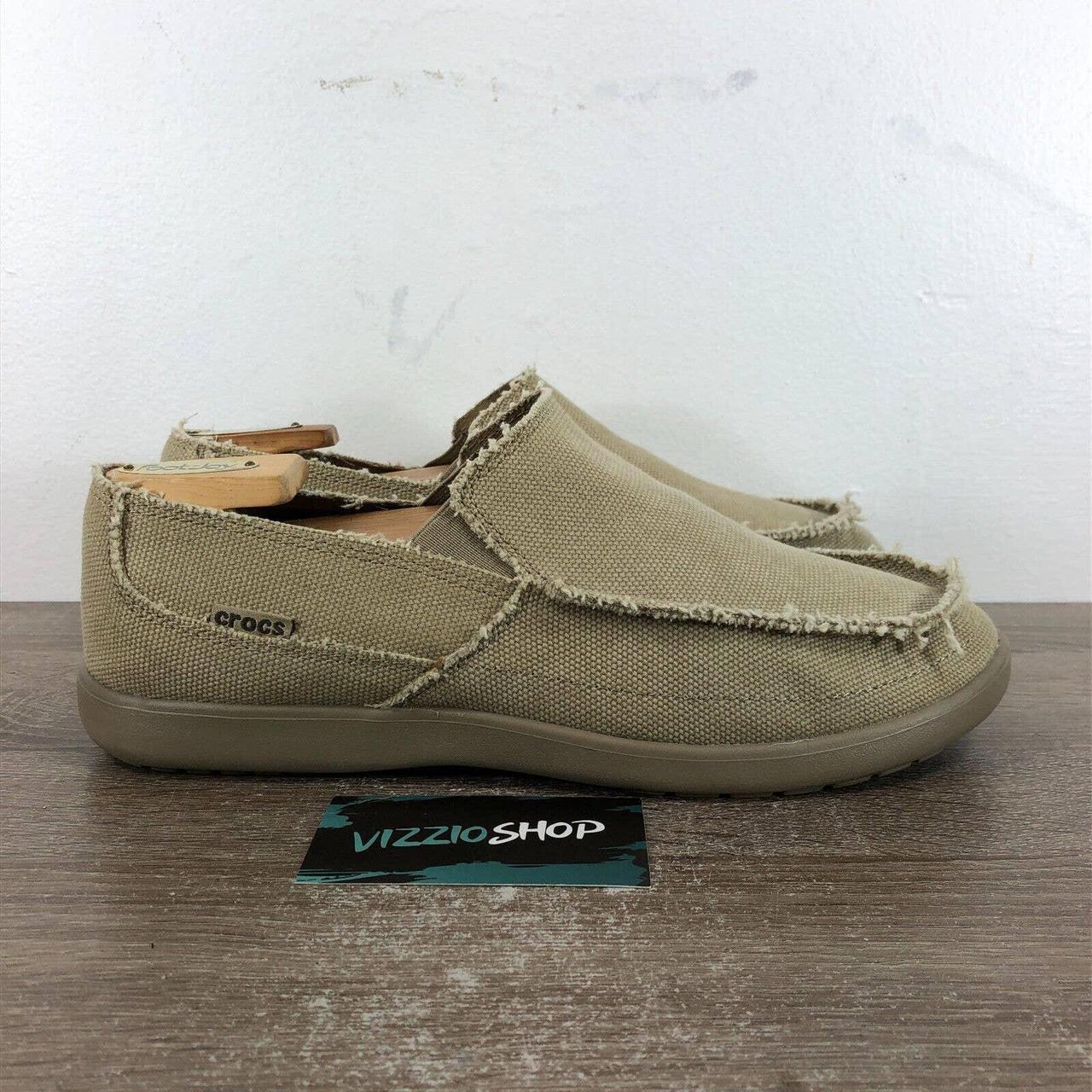 Crocs Mocs Slip On Beige Casual Sneakers Men's size... - Depop