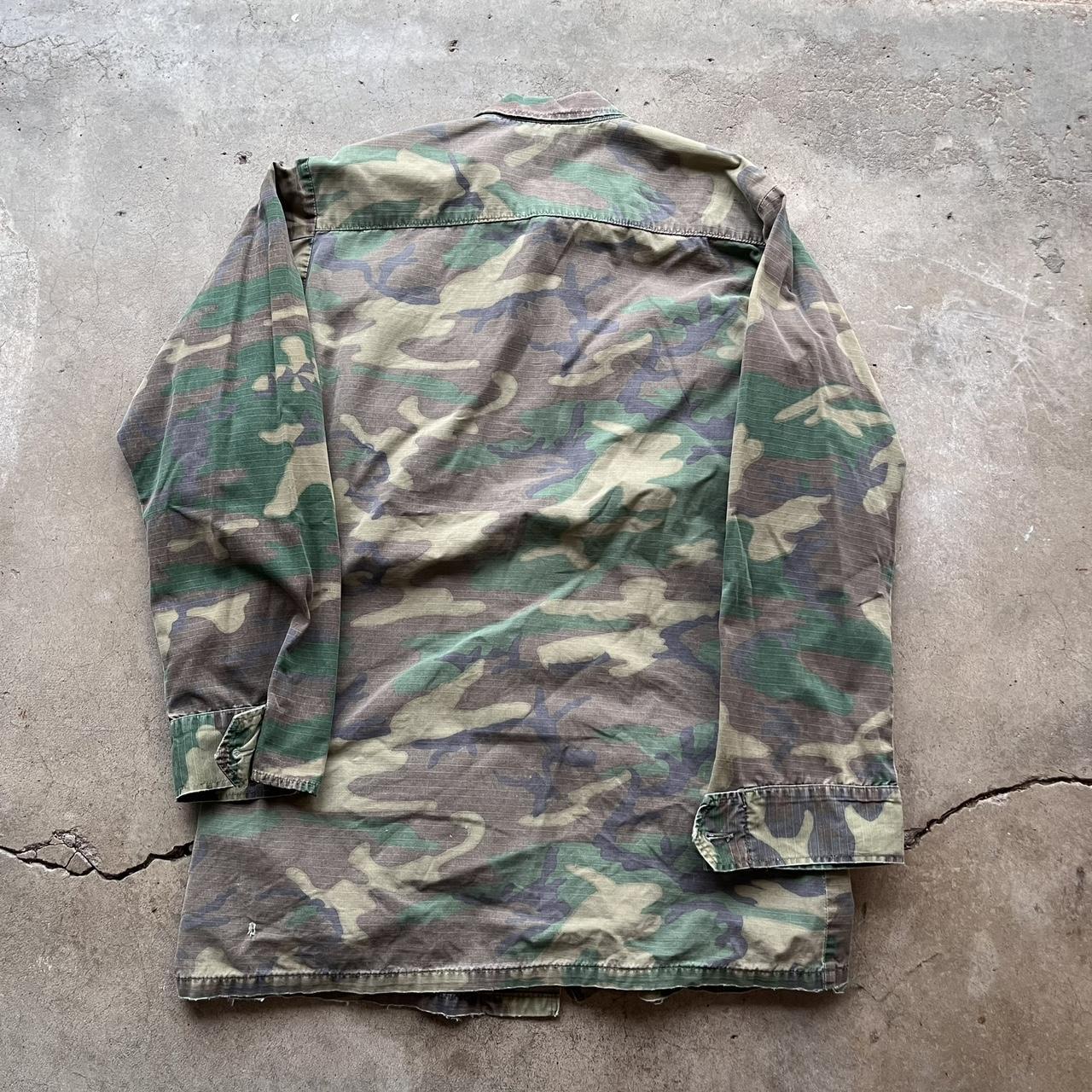 1970s Vintage USMC Military Slant Pocket Jacket.... | Depop