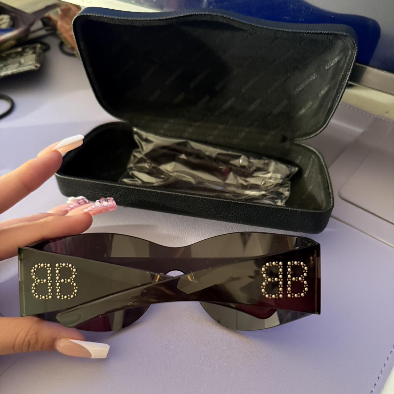 Balenciaga rare bb gem shield sunglasses Brand new... | Depop