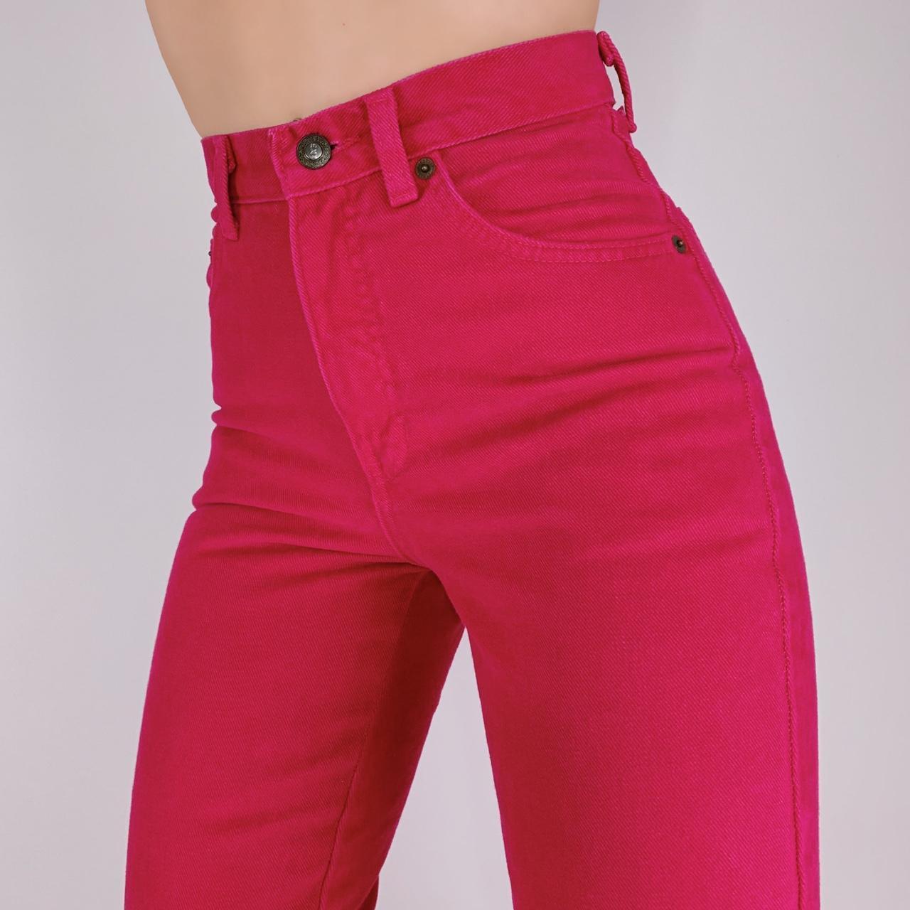 Express Women's Pink Jeans | Depop