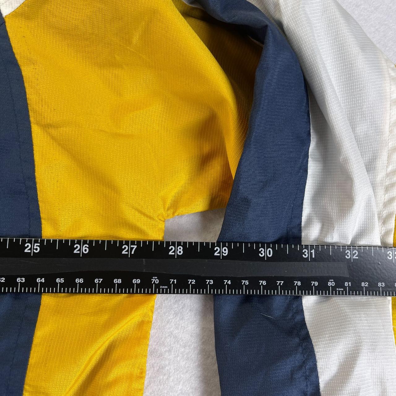 VTG AEROLINE Mens M Blue Yellow Track Jacket Pockets... - Depop