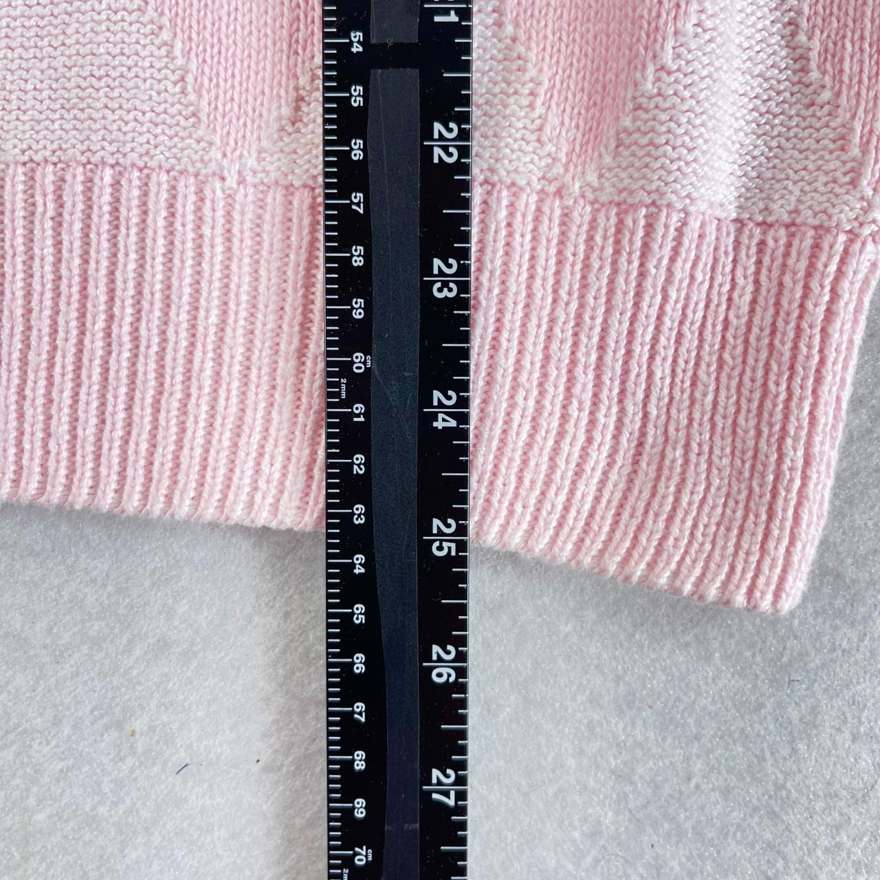 NWOT VTG LADY PICKERING Women M Pink Argyle... - Depop