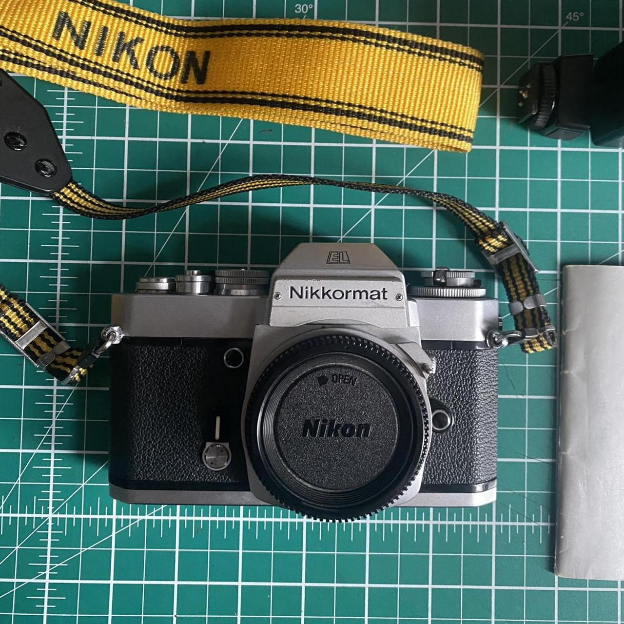 Nikon Nikkormat EL 35mm Film Camera Body W/ Nikon... - Depop