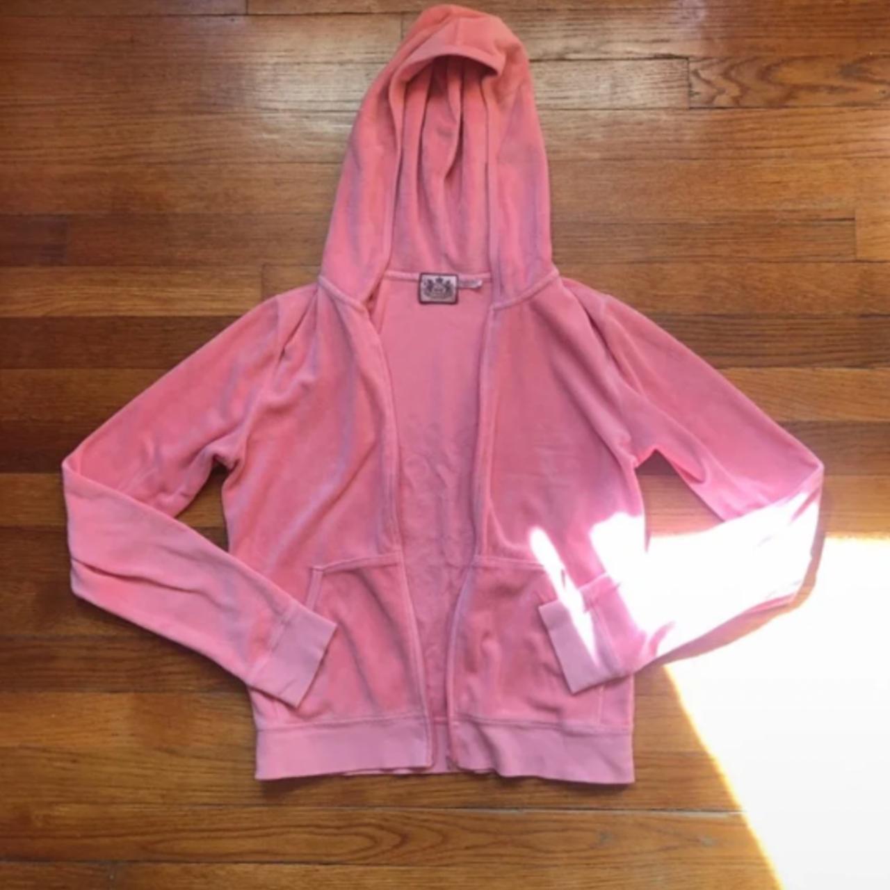 juicy couture pink tracksuit sweater tagged size... - Depop