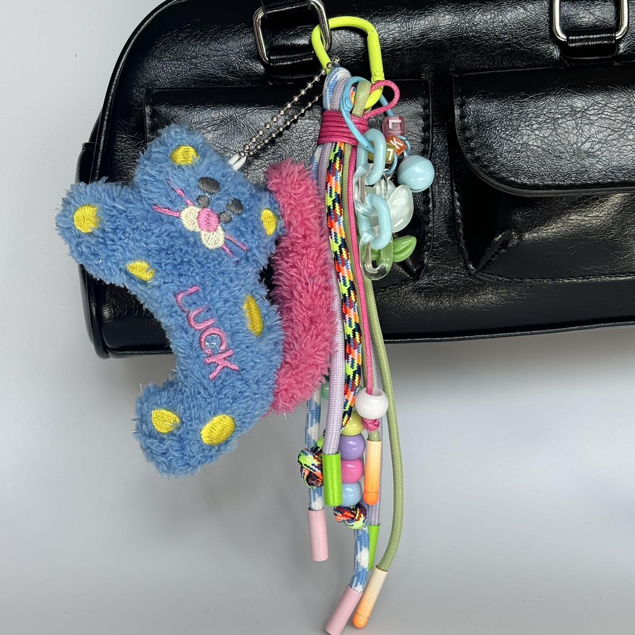 ‘Lucky’ plush keychain bag charm Message me if you... | Depop