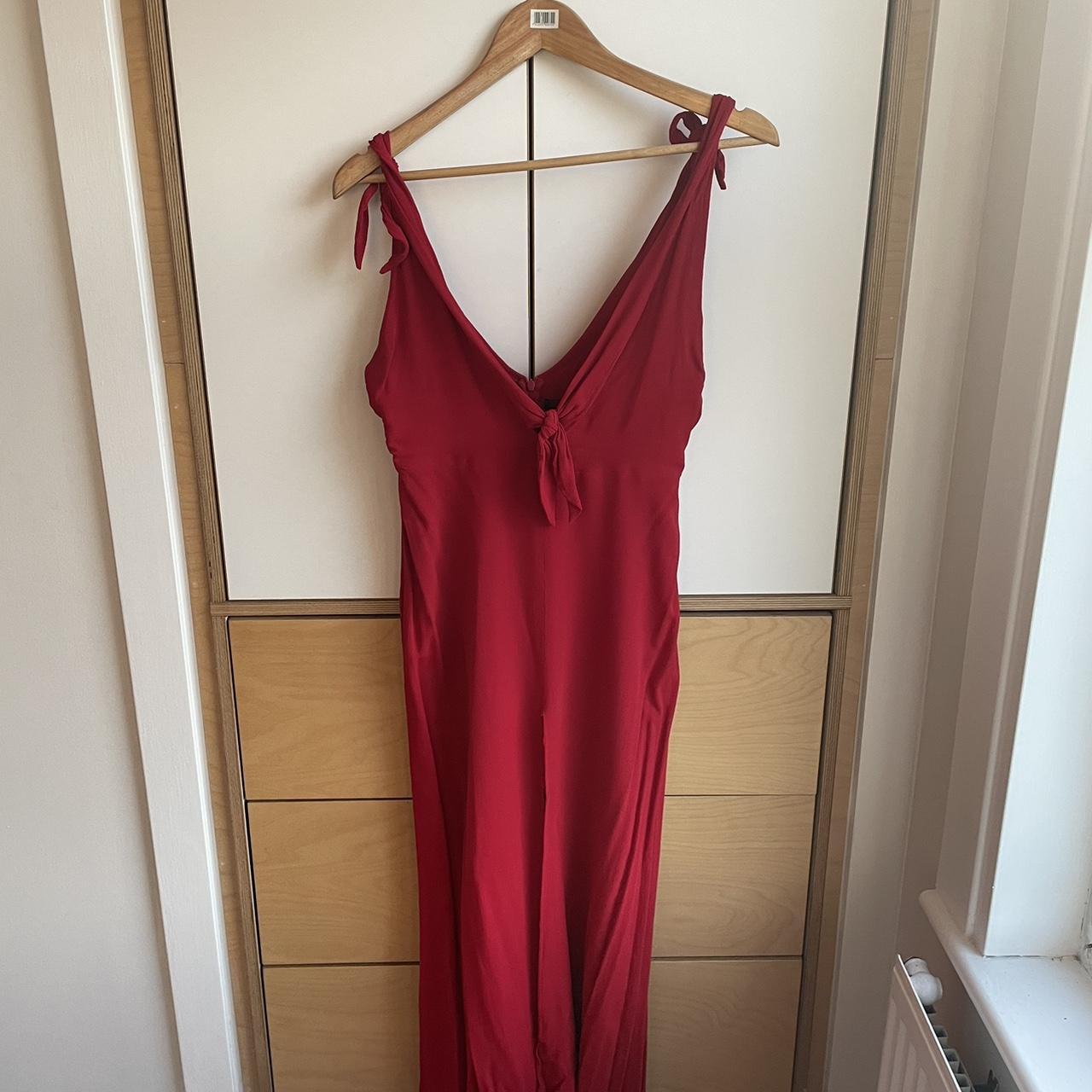 Reformation Women's Red Dress | Depop
