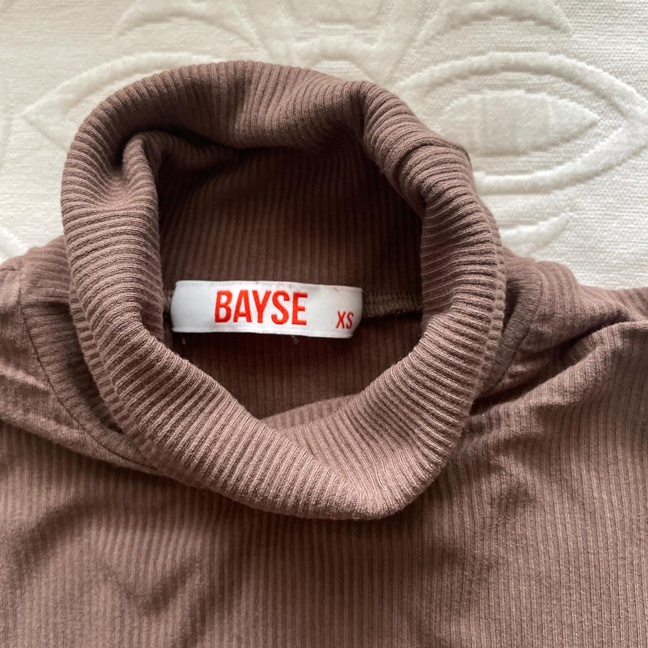 Bayse turtleneck bodysuit in BROWN (see images for... - Depop