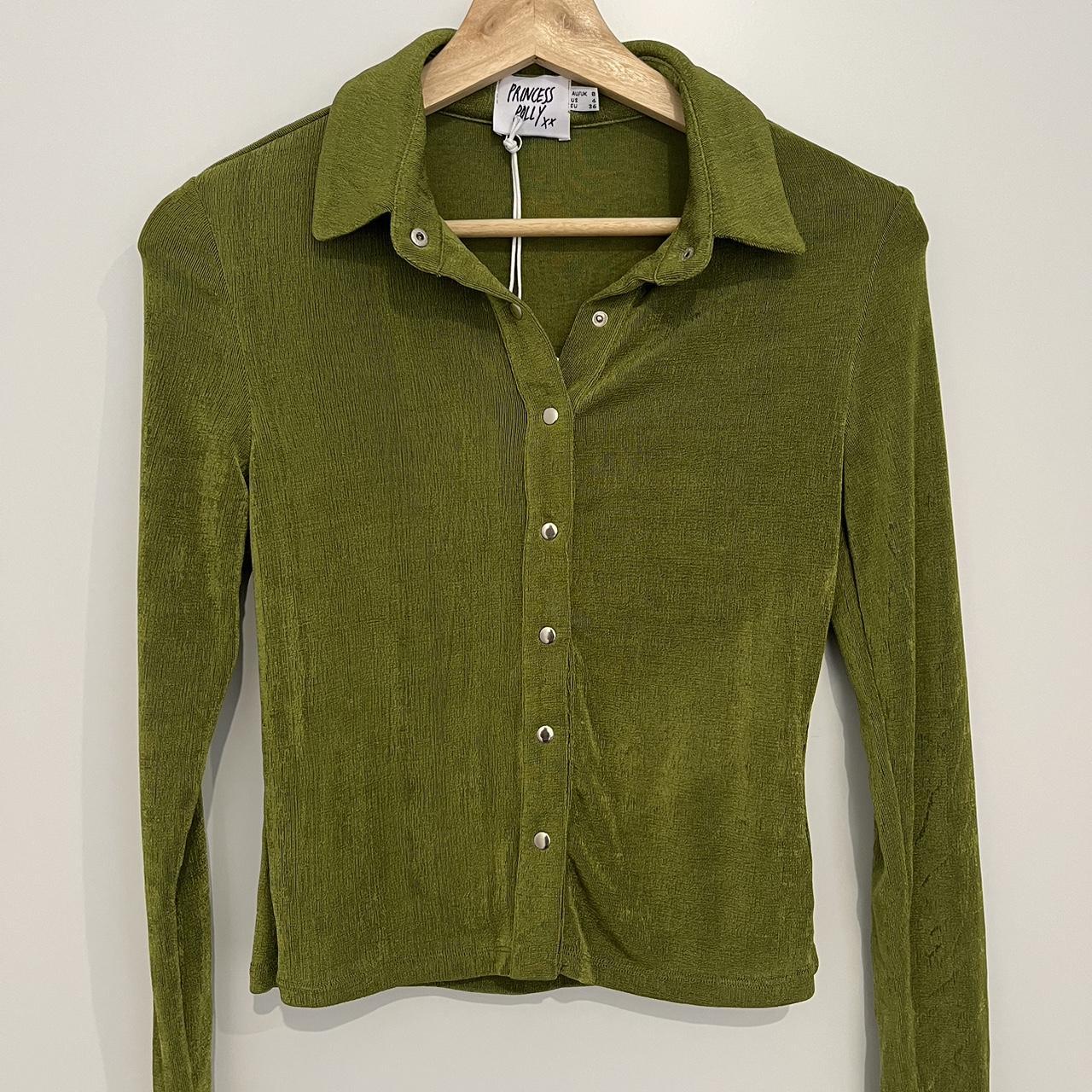 Green going out top. Never worn. #princesspolly... - Depop