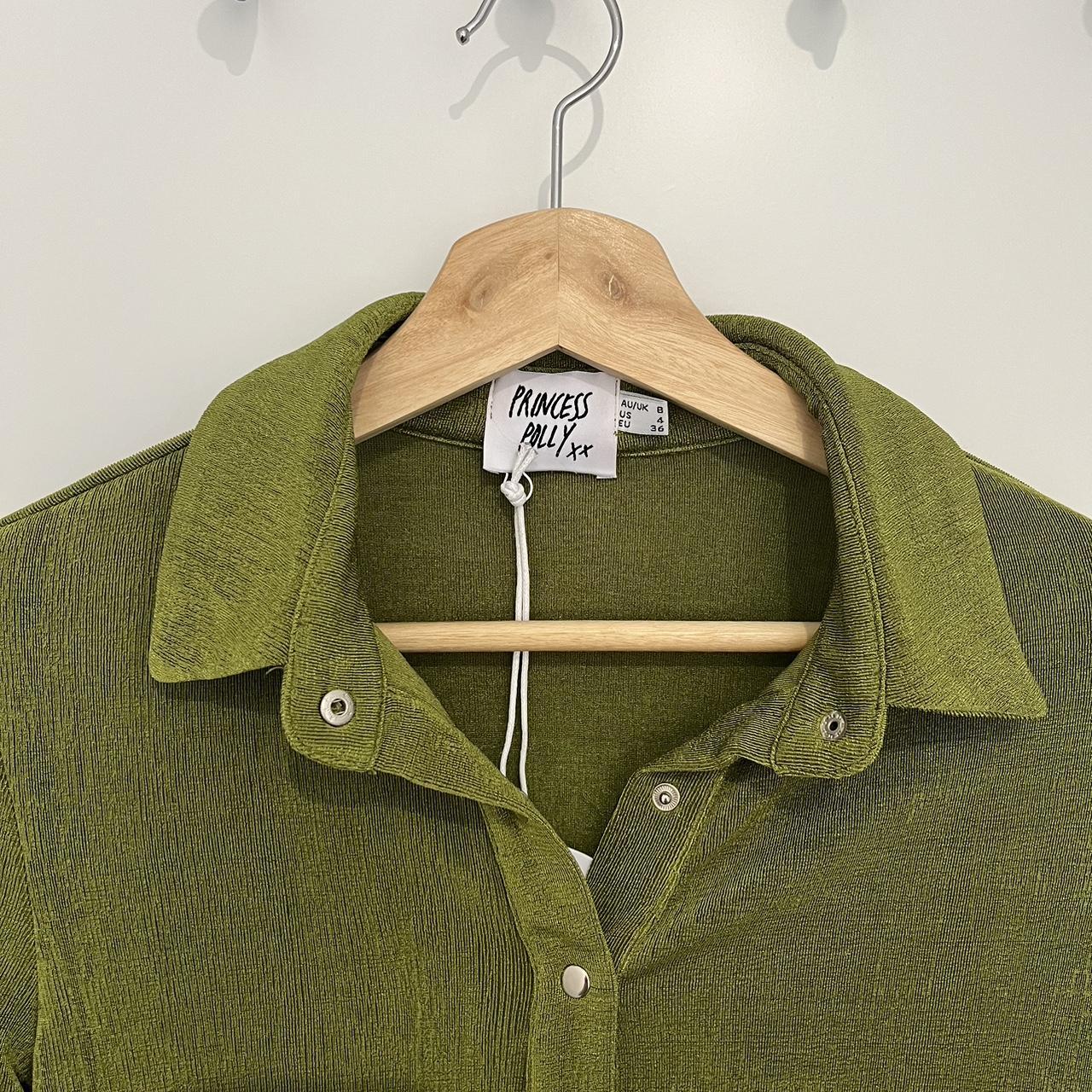 Green going out top. Never worn. #princesspolly... - Depop