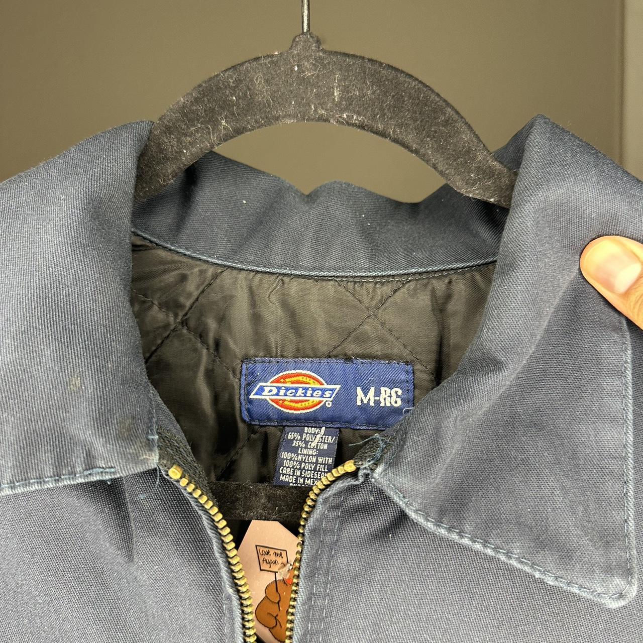 DICKIES Navy blue work jacket Size:M #dickies... - Depop