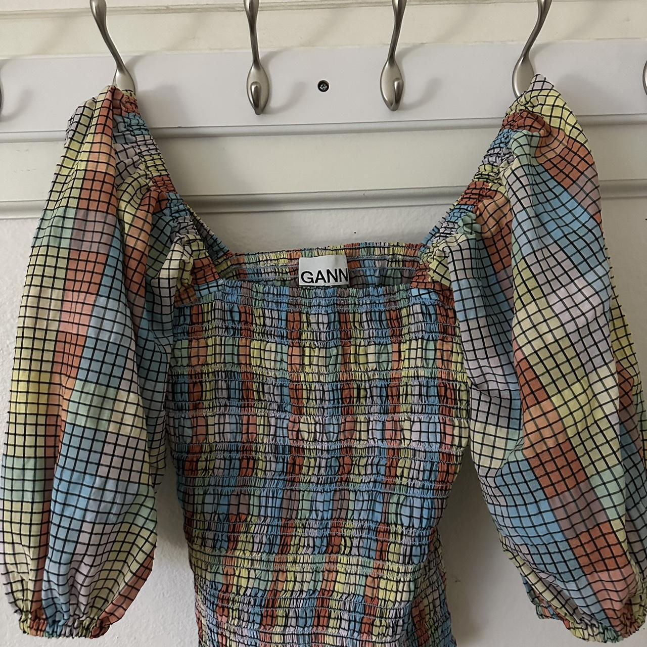 GANNI Top Cute and Colorful! Only wore a few times. - Depop