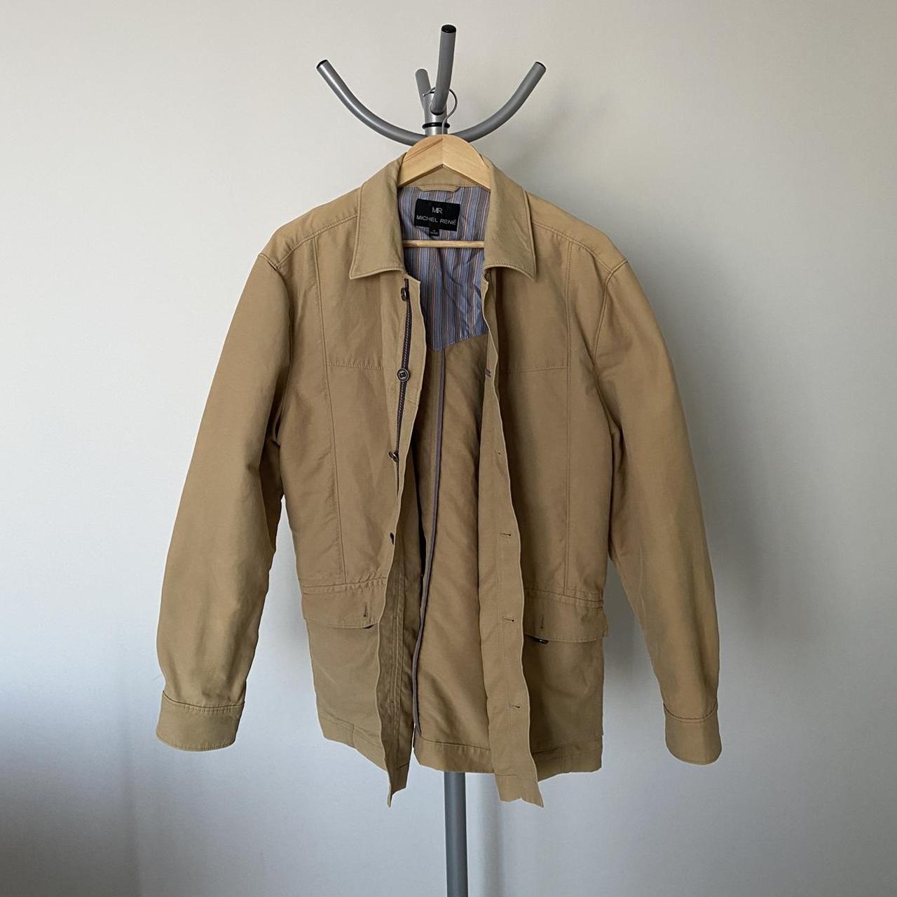 Vintage Michele Rene jacket Colour: beige/sand Size: XL - Depop