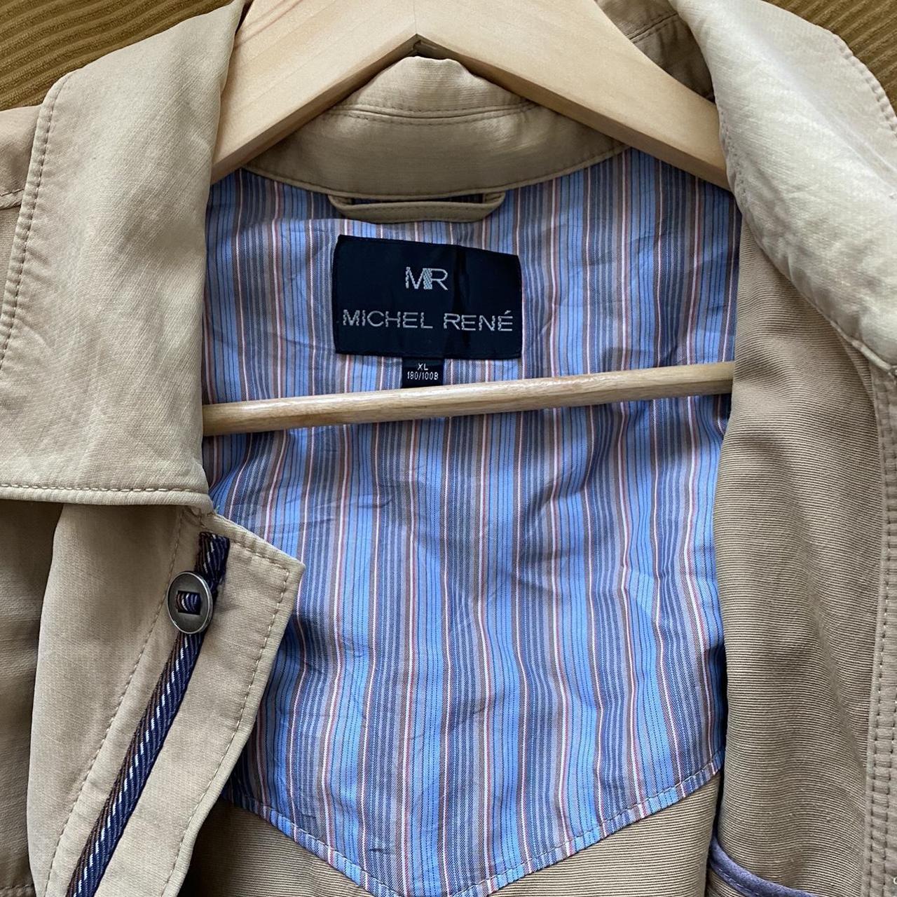 Vintage Michele Rene jacket Colour: beige/sand Size: XL - Depop