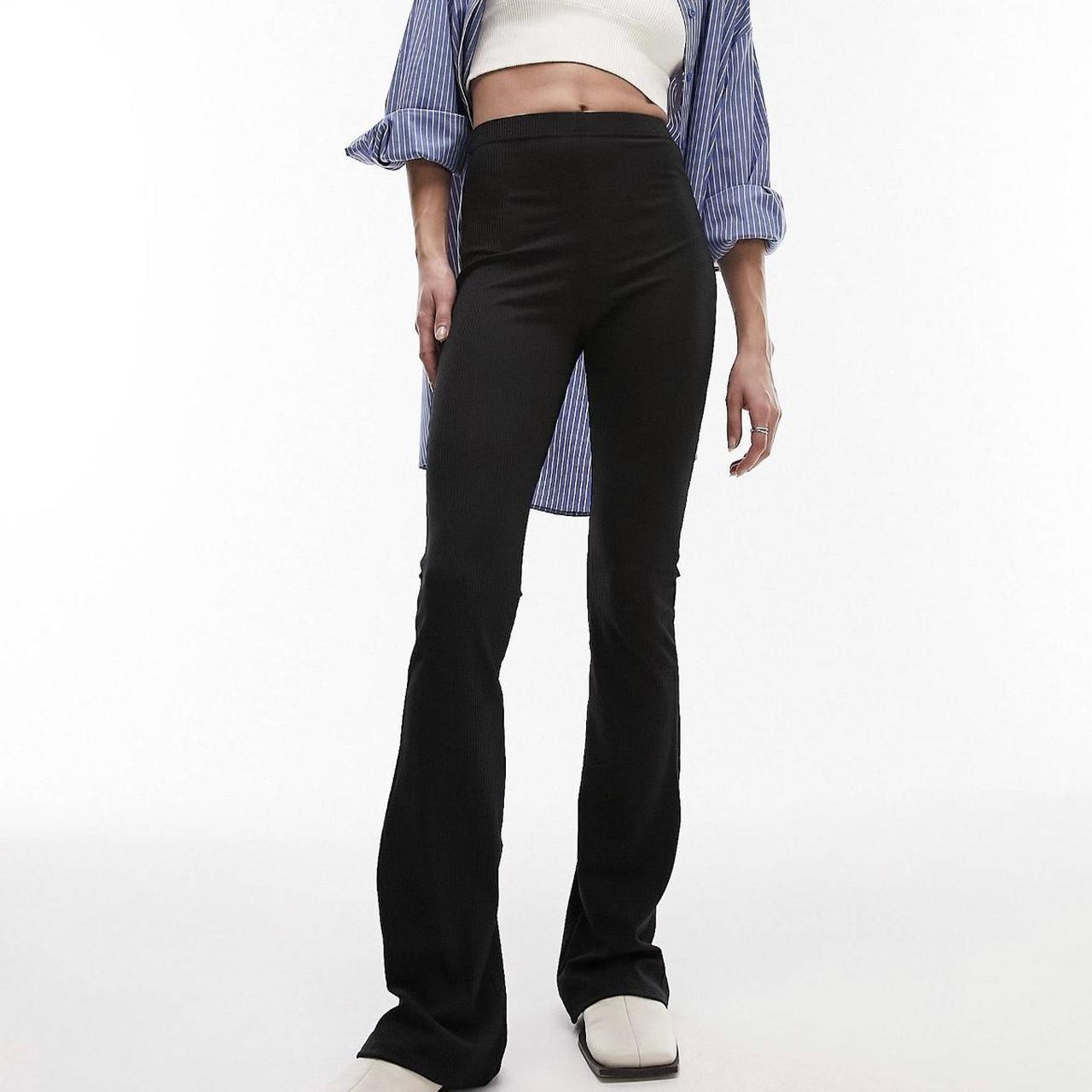 Topshop ribbed flared trousers. -FREE UK SHIPPING... - Depop