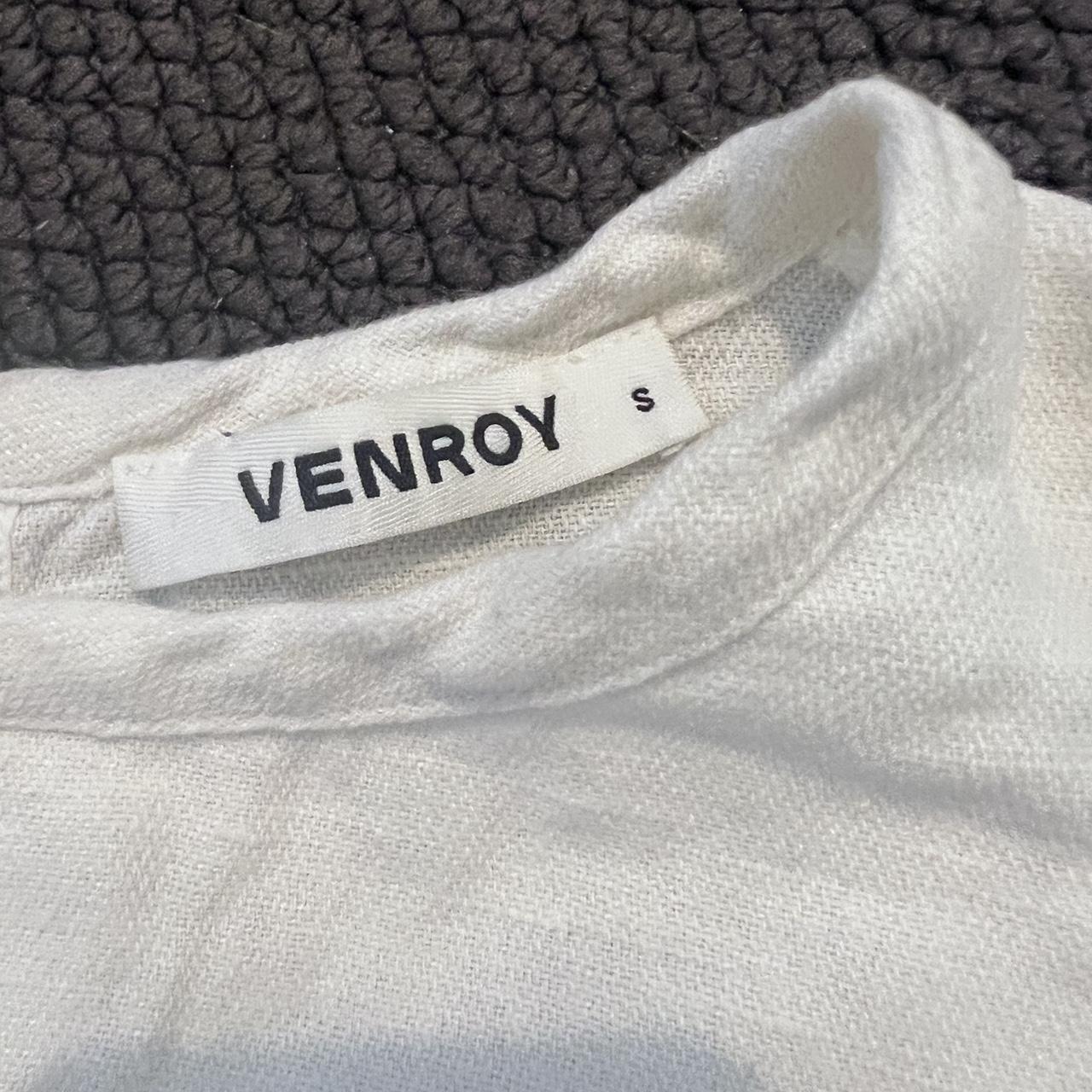 Venroy crop tie bottom top - Off white colour Size... - Depop