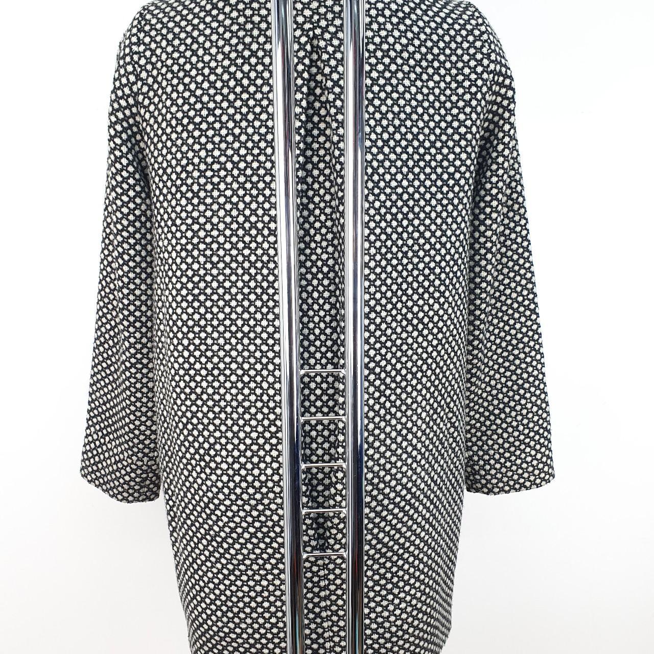 Oasis wool blend herringbone grey coat boucle tweed... - Depop