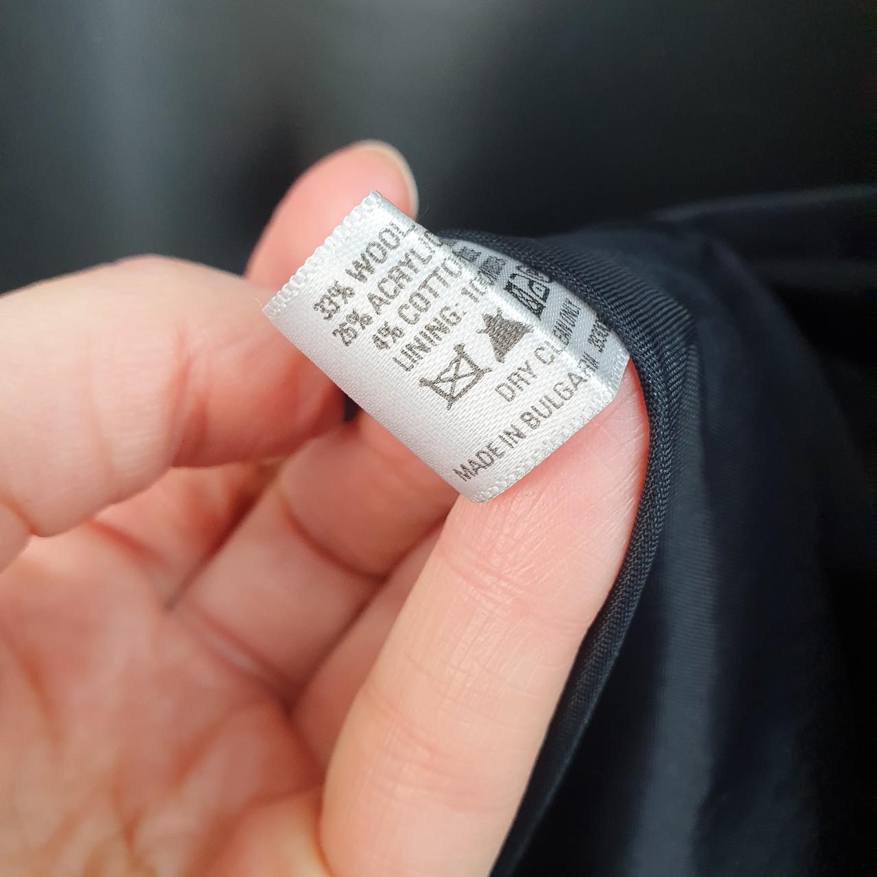 Oasis wool blend herringbone grey coat boucle tweed... - Depop