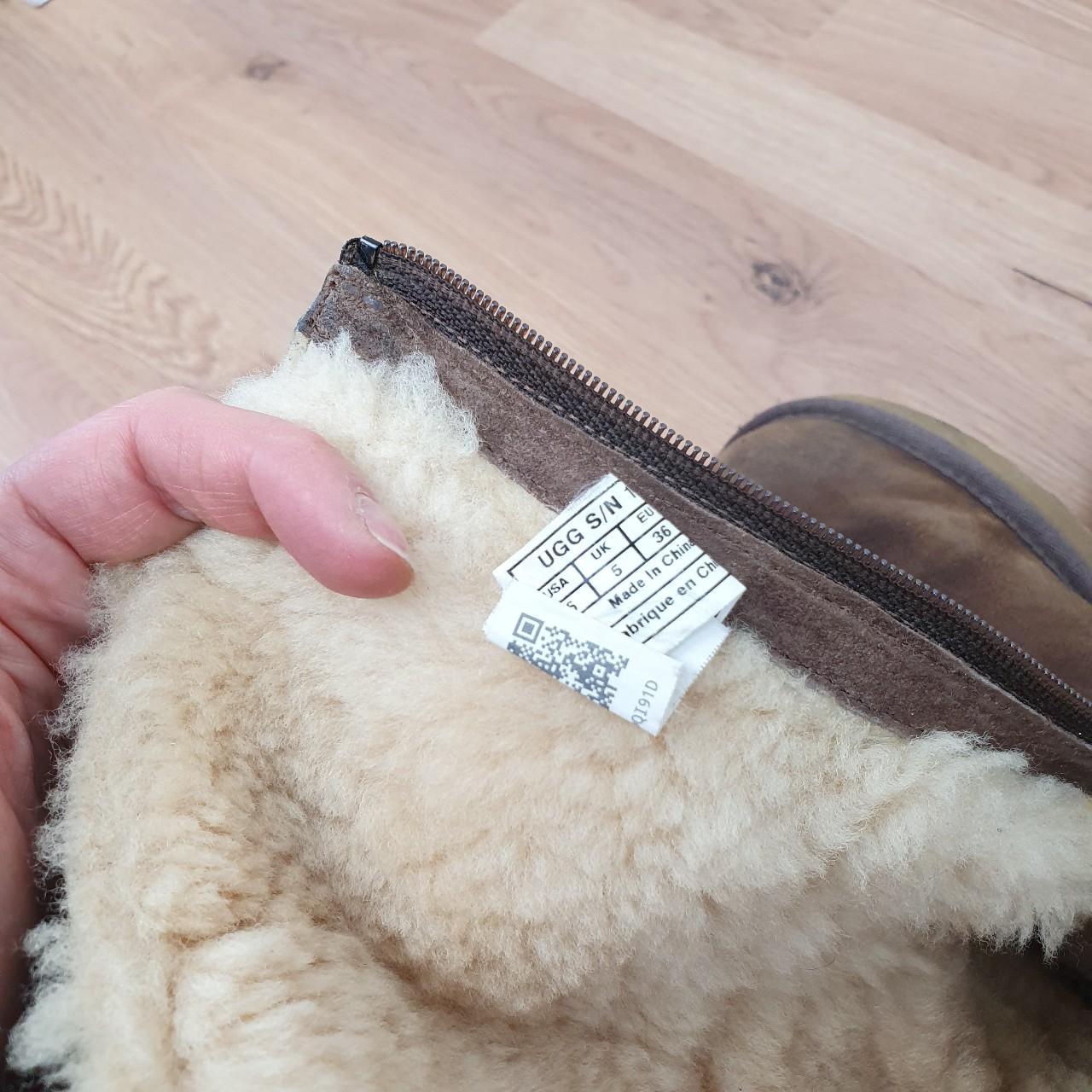 Broken zip Authentic UGG Kensington Biker Leather... - Depop