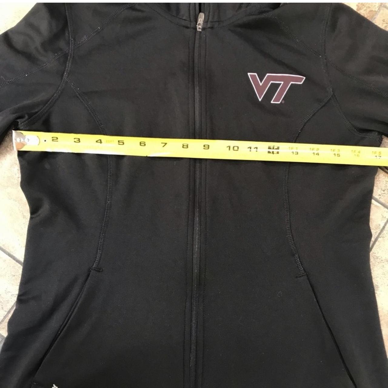 Black Virginia Tech VT Champion Zip Up Jacket Size... - Depop