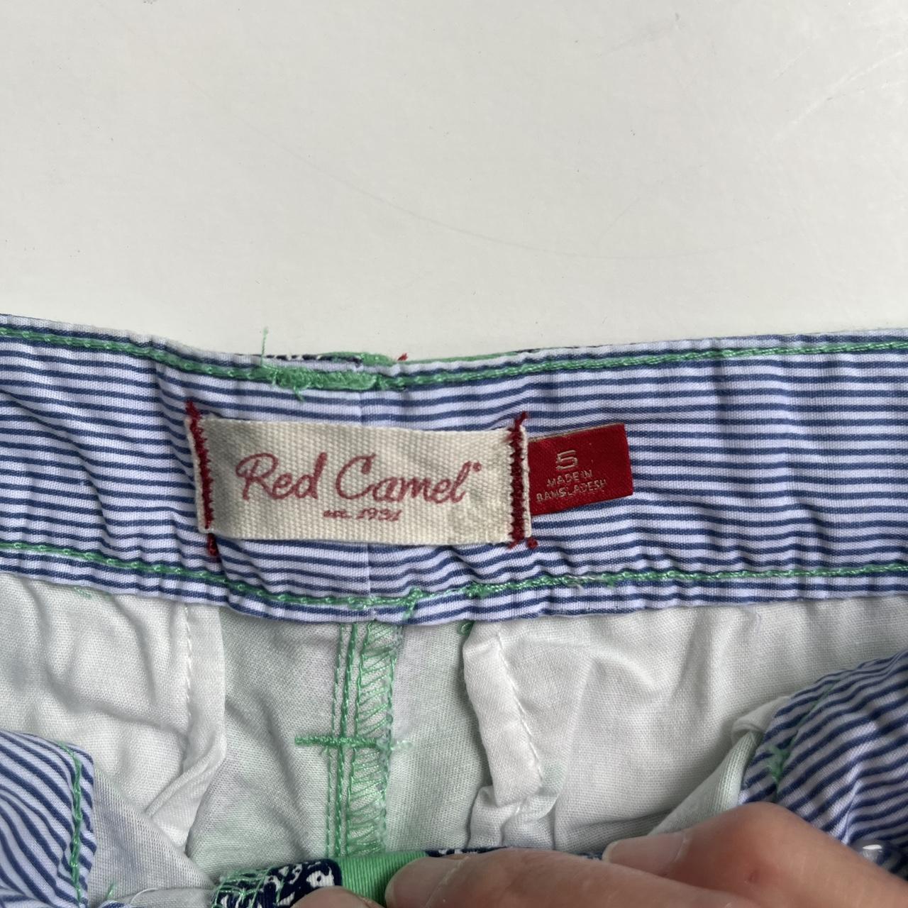 Red Camel Starfish Printed Shorts Navy Blue Pink &... - Depop