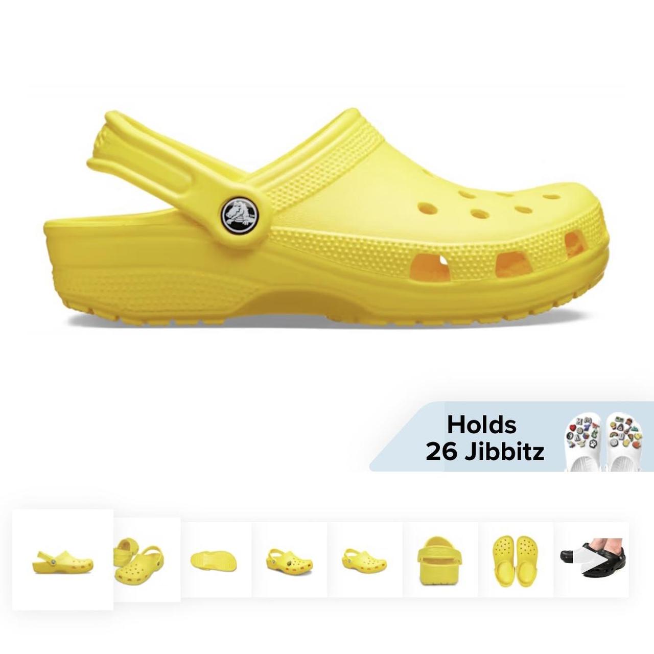 Brand new yellow crocs in ‘lemon’, tags and hanger... - Depop