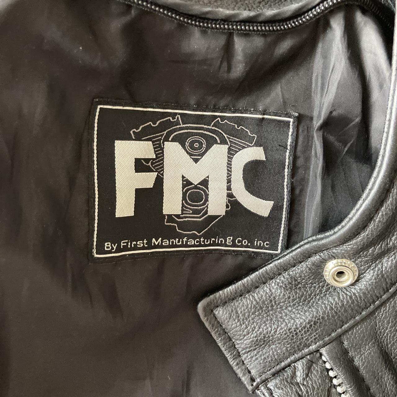 First Manufacturing Co genuine leather jacket Size... - Depop