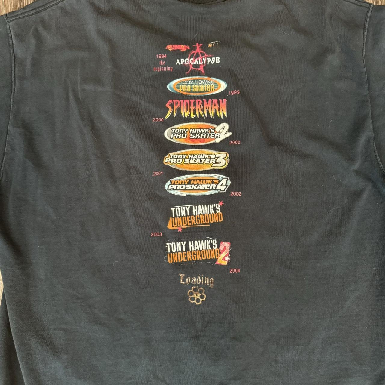 Vintage neversoft gaming promo T-shirt with all tony... - Depop