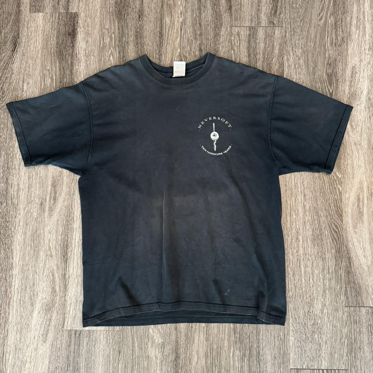 Vintage neversoft gaming promo T-shirt with all tony... - Depop