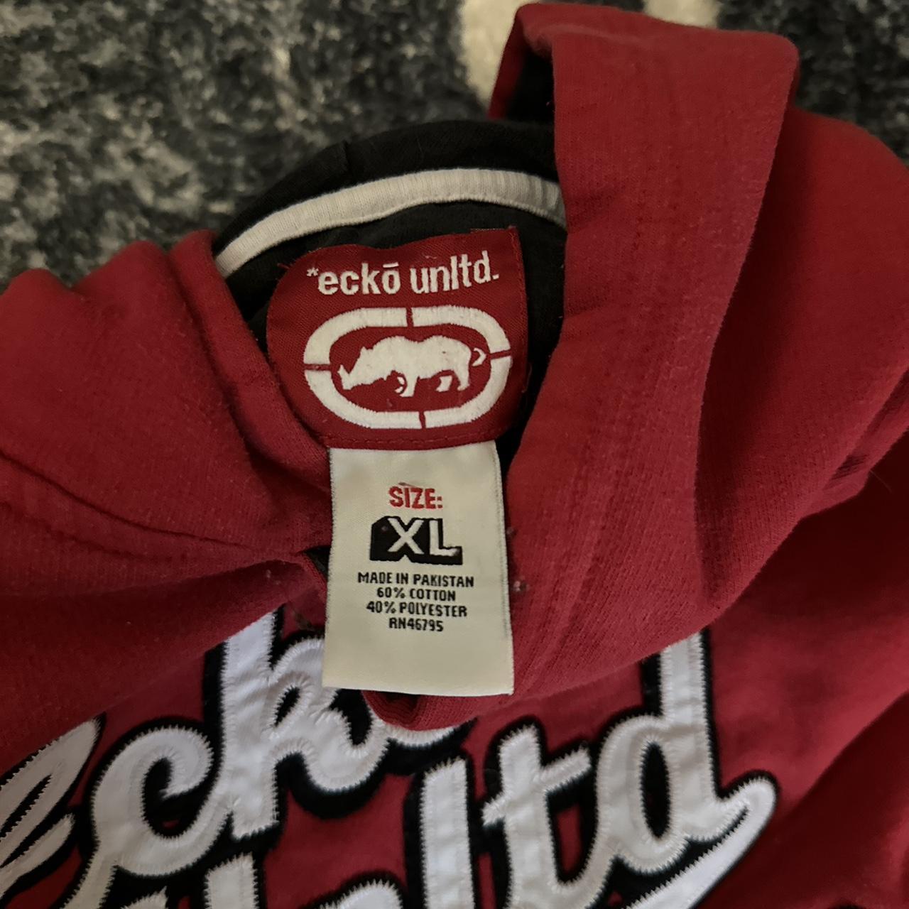 Red Vintage Ecko Hoodie worn a few times just... - Depop