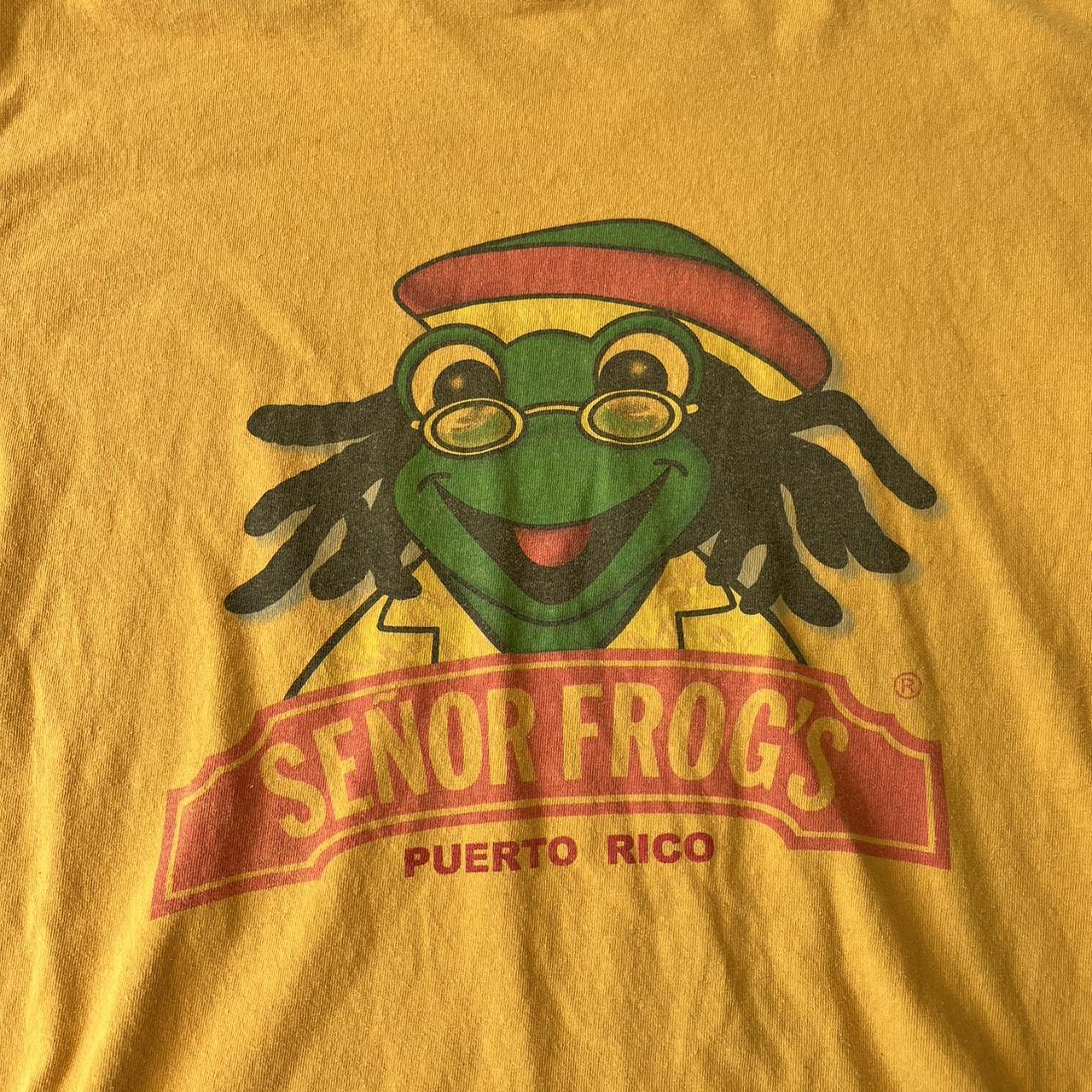 Vintage 90s Senor Frogs Puerto Rico Tee Shirt •... - Depop
