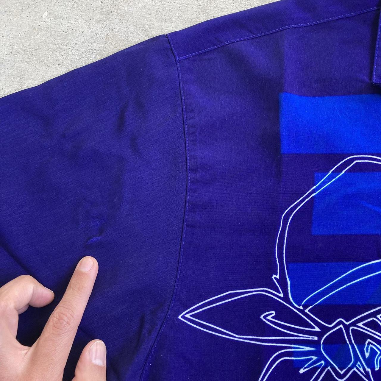 Vintage (2000’s) Urge! Rave Button Up All Over... - Depop