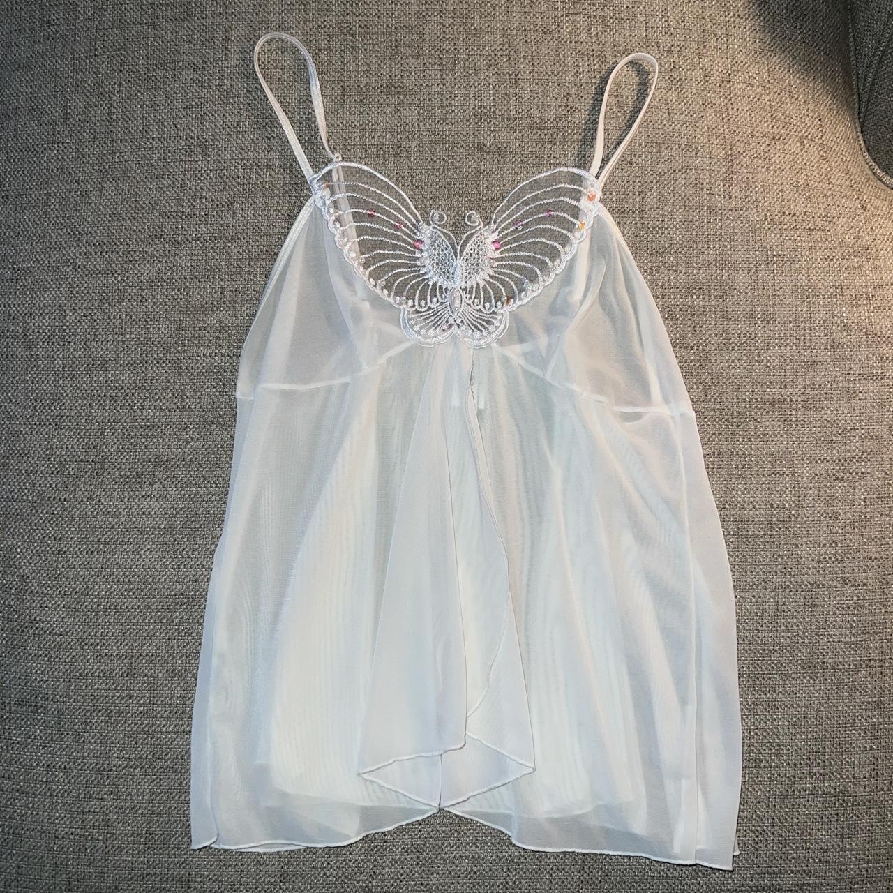 Rampage butterfly tank top Beautiful pearl bead and... - Depop