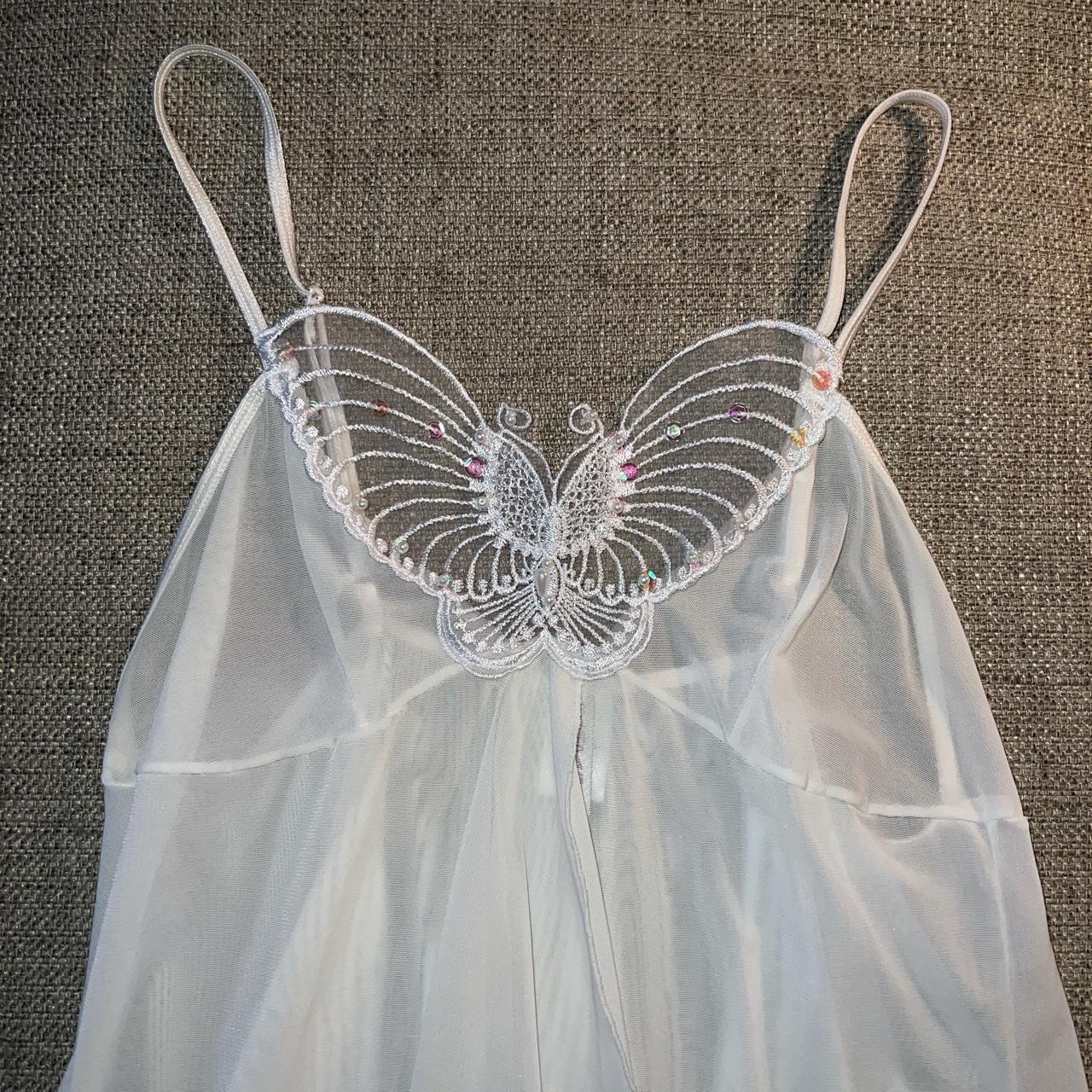 Rampage butterfly tank top Beautiful pearl bead and... - Depop