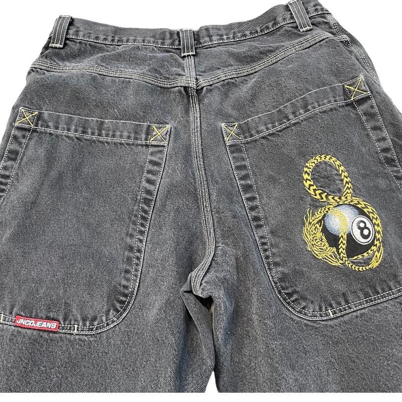 SUPER RARE 90s Y2K JNCO DRAGON 8 BALL EMBROIDERED... - Depop