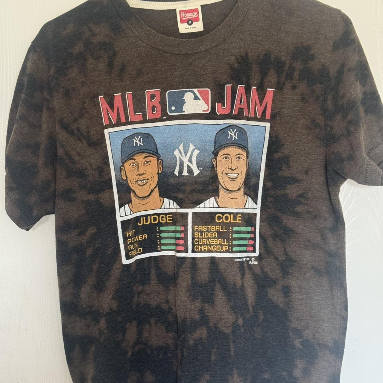 Homage MLB Jam bleached dyed shirt #aaronjudge... | Depop