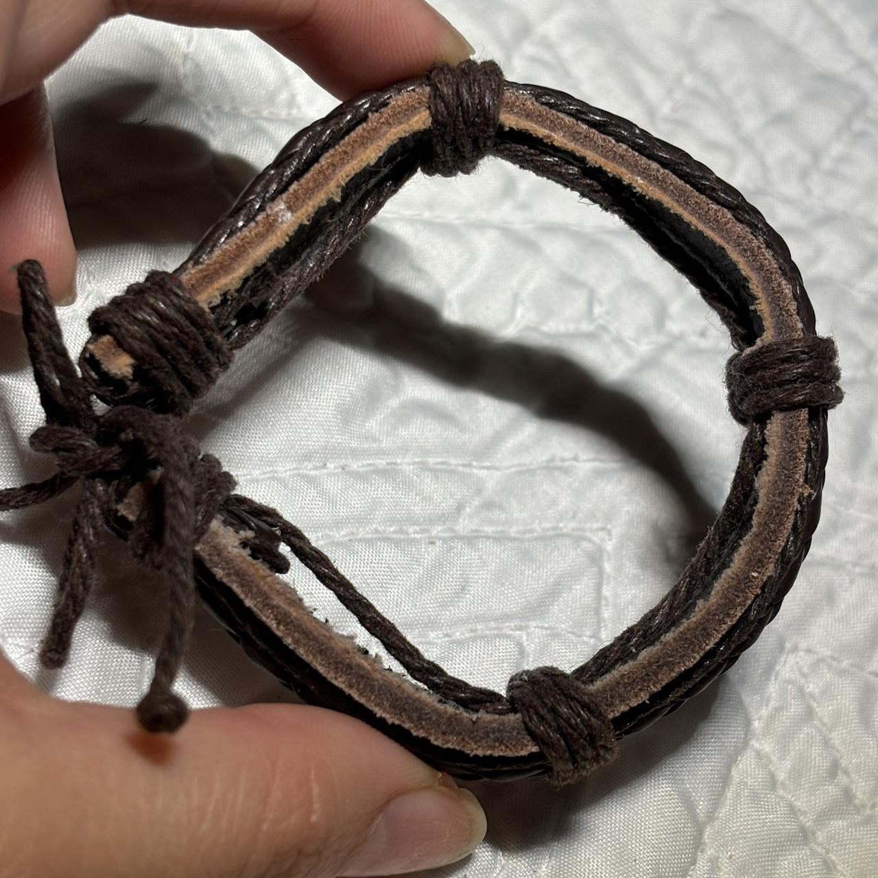 Brown bracelet (made in Mexico) - Depop