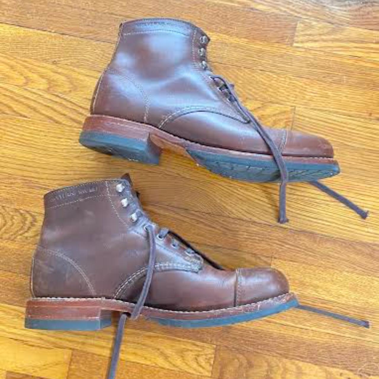 WOLVERINE MEN'S 1000 MILE LACE-UP BOOTS - SOFT... - Depop