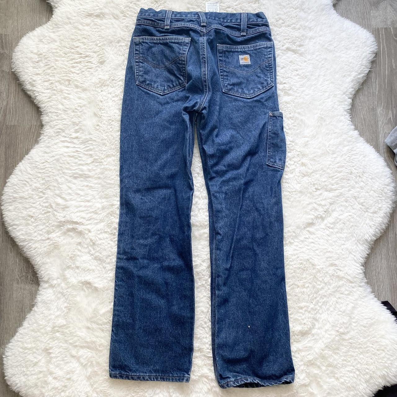 size: 33x32 carhartt fire resistant double knee... - Depop
