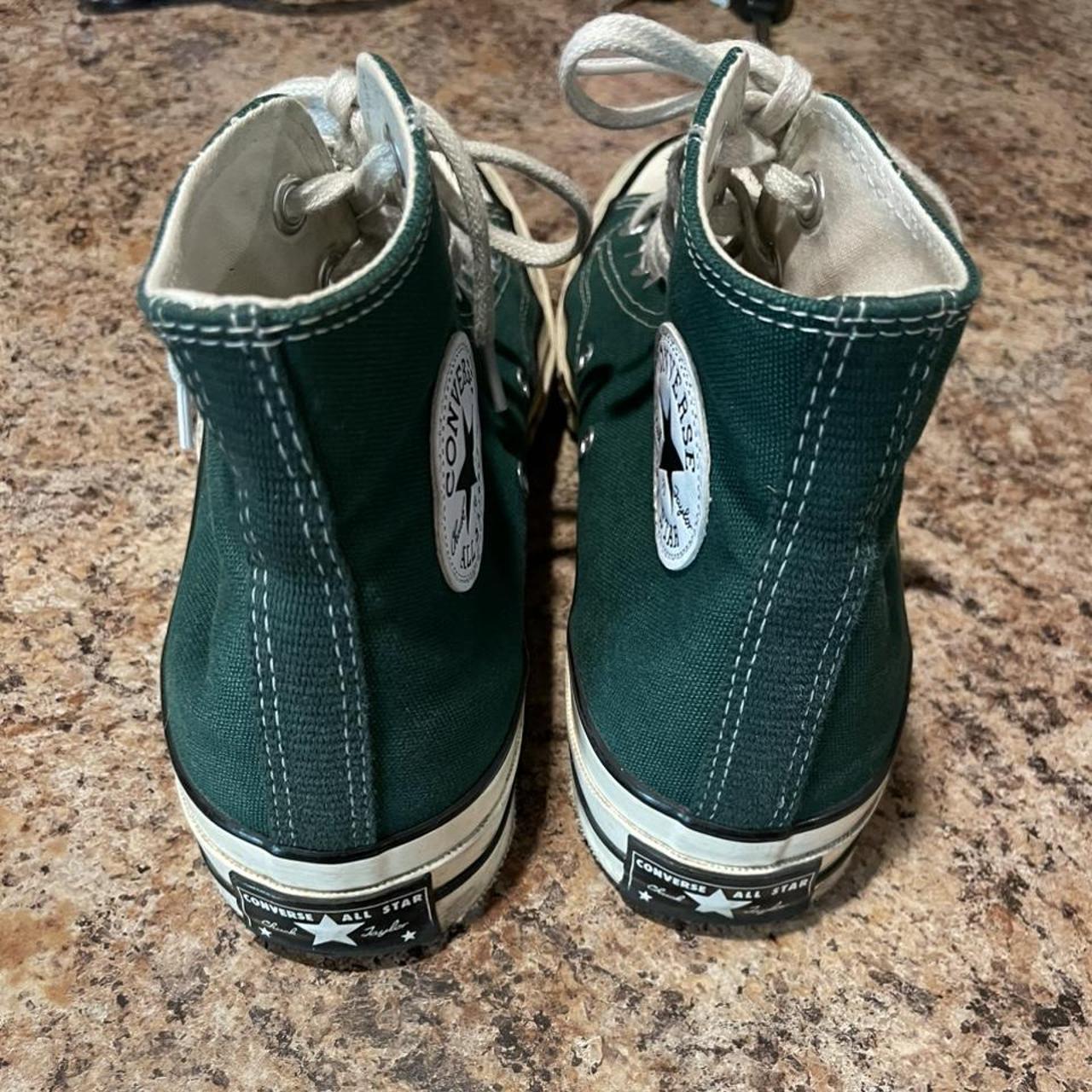 Dark Green Converse! Only a few scuffs, in good... - Depop